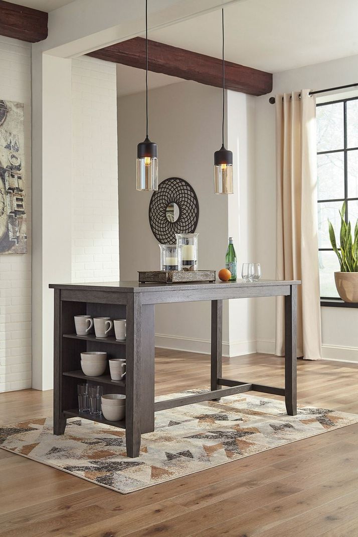 Caitbrook Rectangular Counter Table | The Furniture Mart