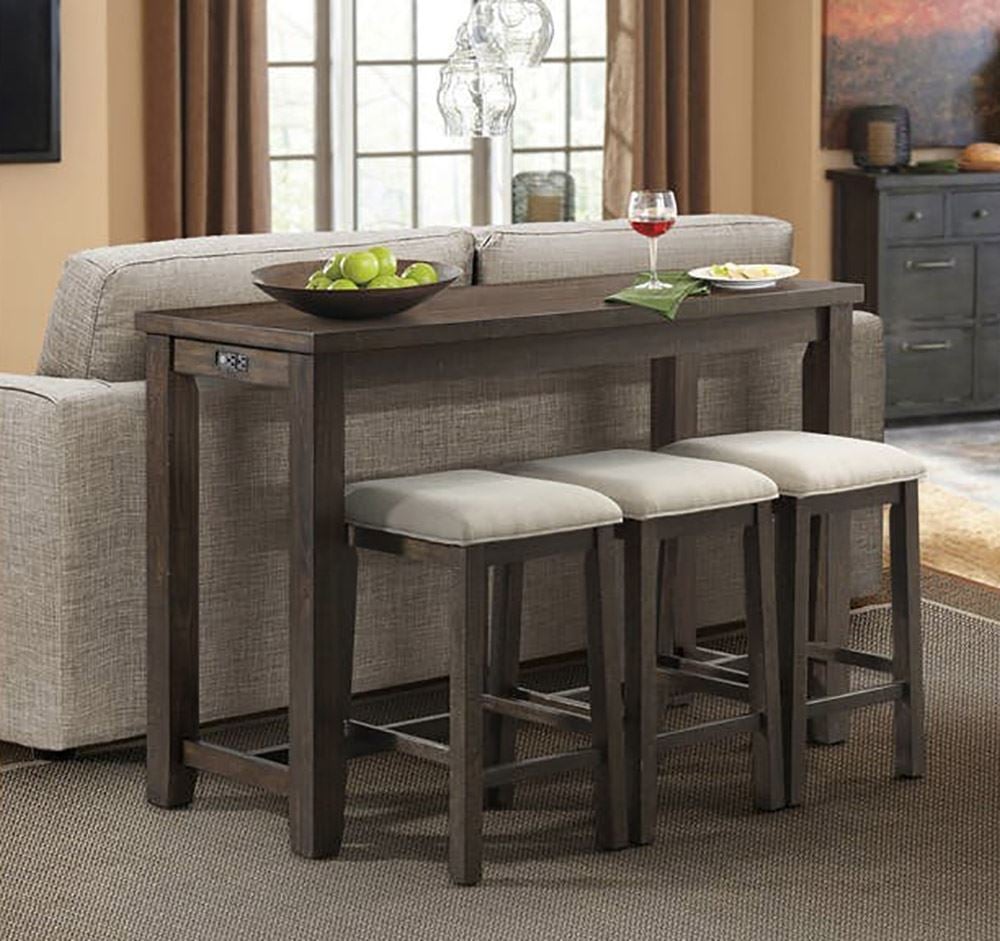 Stone 4pc Counter Set | The Furniture Mart