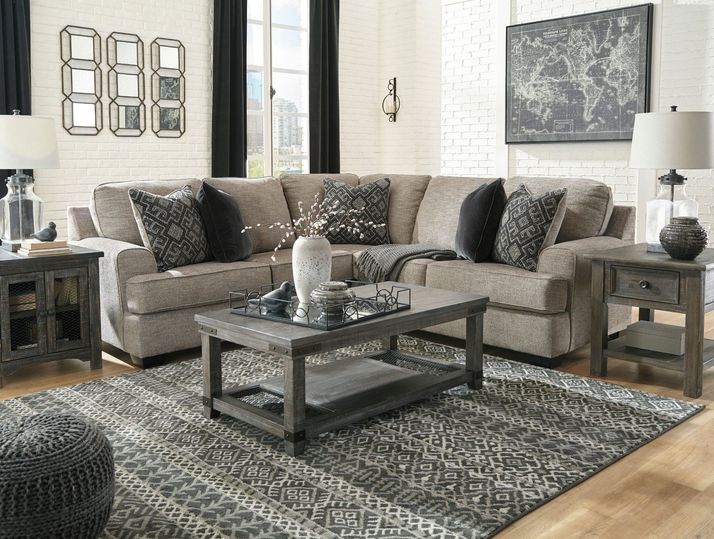 Bovarian Stone 2pc Sectional | The Furniture Mart