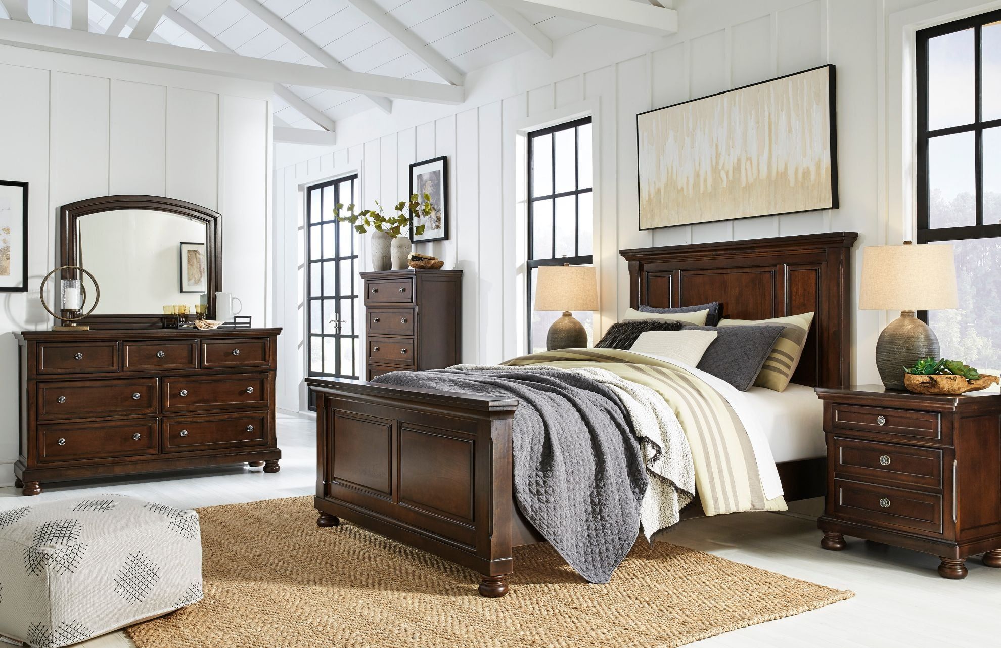 Porter King Panel Bed | The Furniture Mart