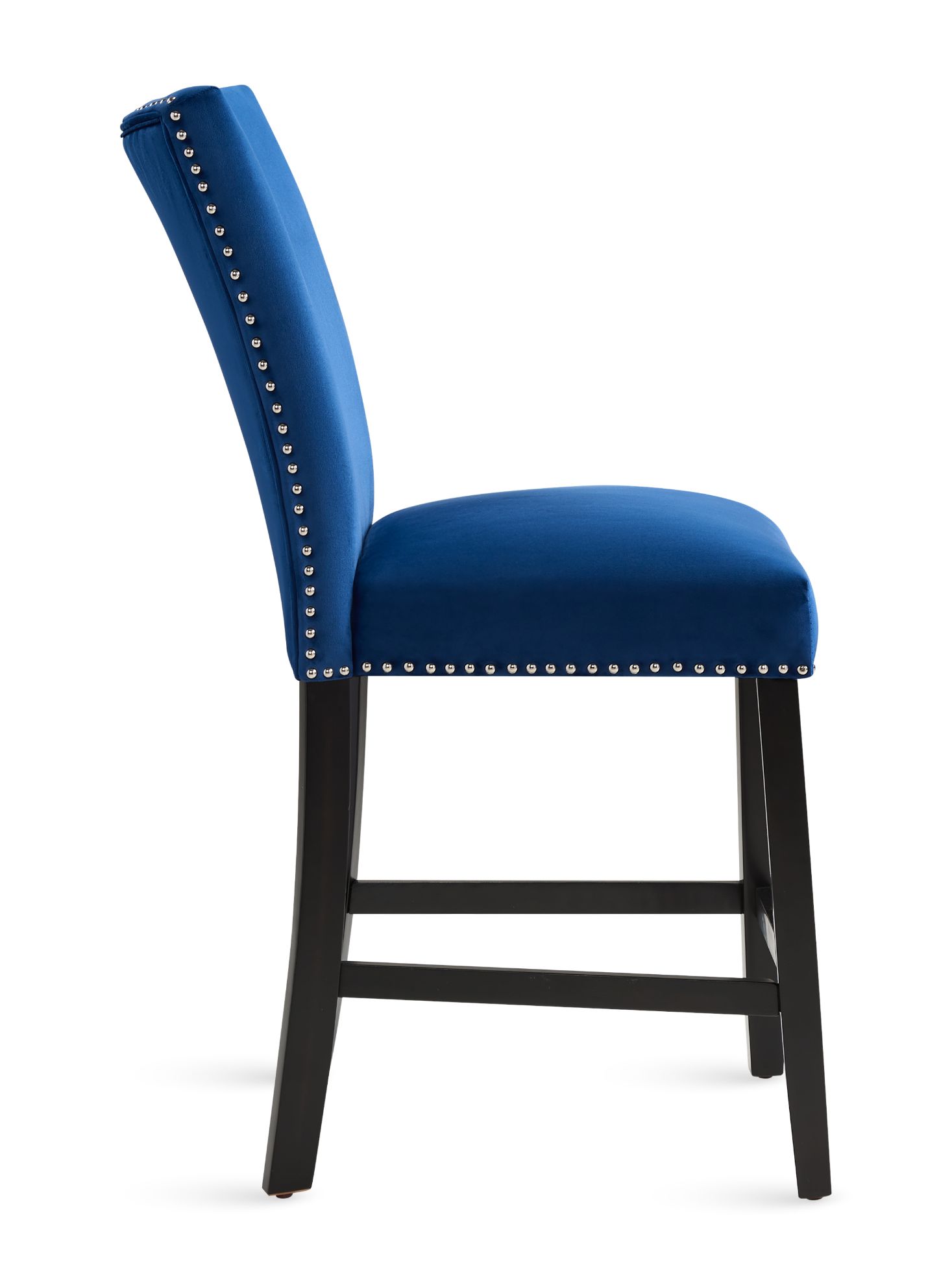 Francesca Blue Velvet Counter Chair