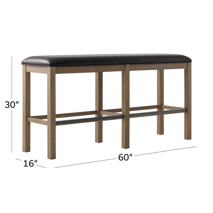 Benton Bar Bench | The Furniture Mart
