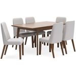 Lyncott 7pc Dining Set | The Furniture Mart
