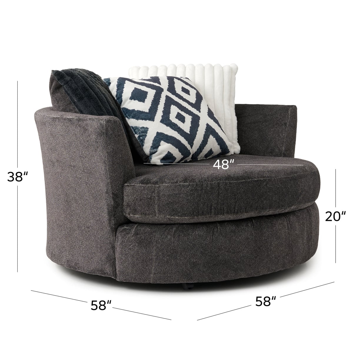 Mondo Swivel Pod Chair | The Furniture Mart
