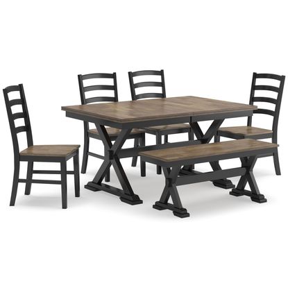 Wildenauer Dining Bench | The Furniture Mart