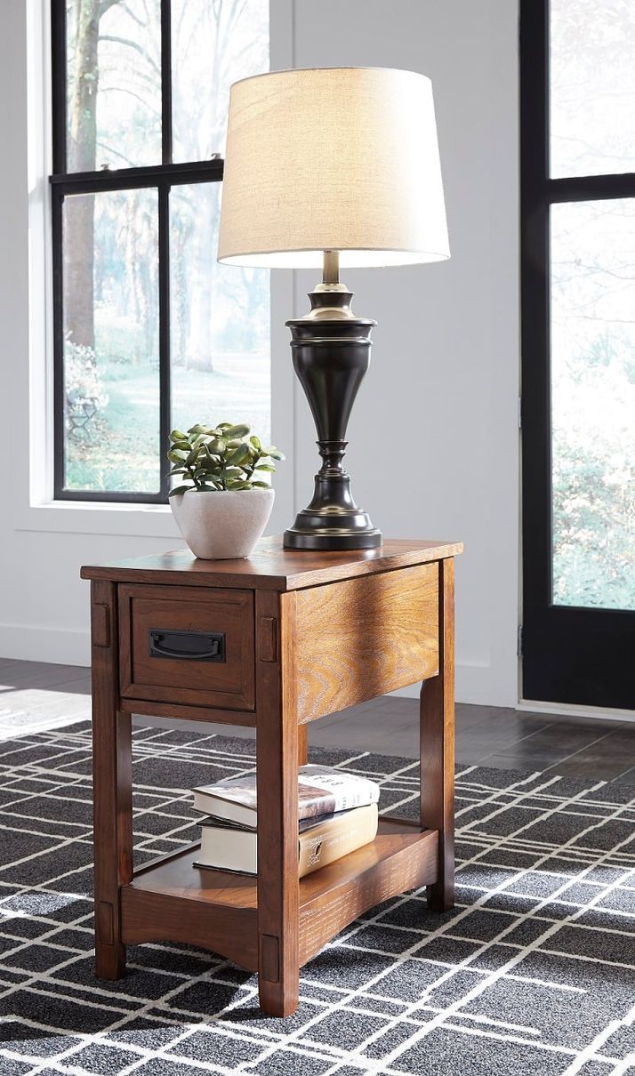 Breegin Chairside Table | The Furniture Mart