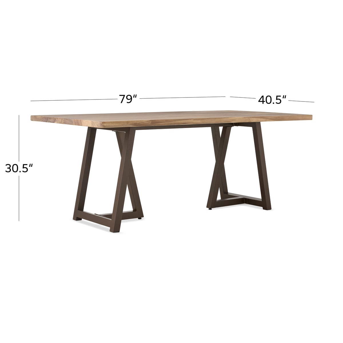 Natural Parota Dining Table | The Furniture Mart