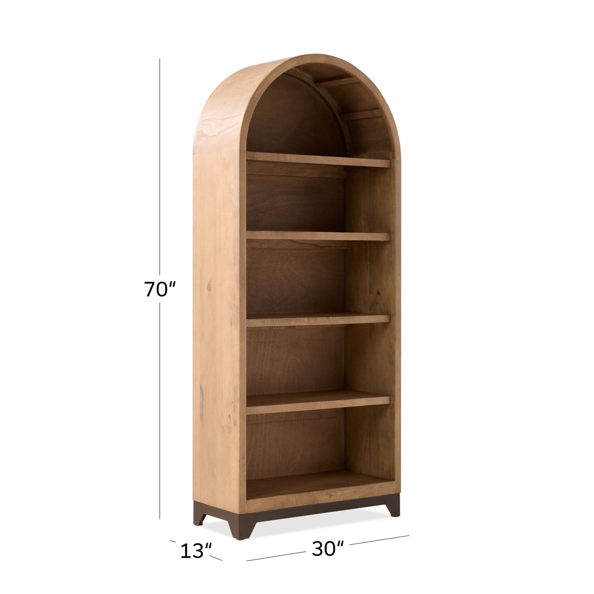 Natural Parota Bookcase | The Furniture Mart