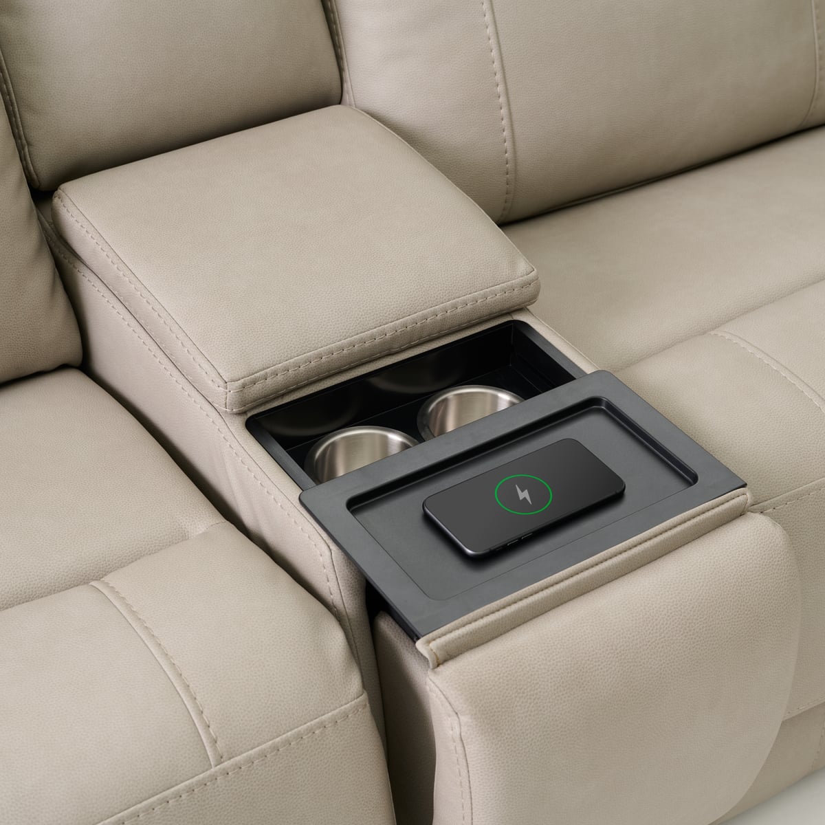 Holywell 7pc Power Sectional | The Furniture Mart