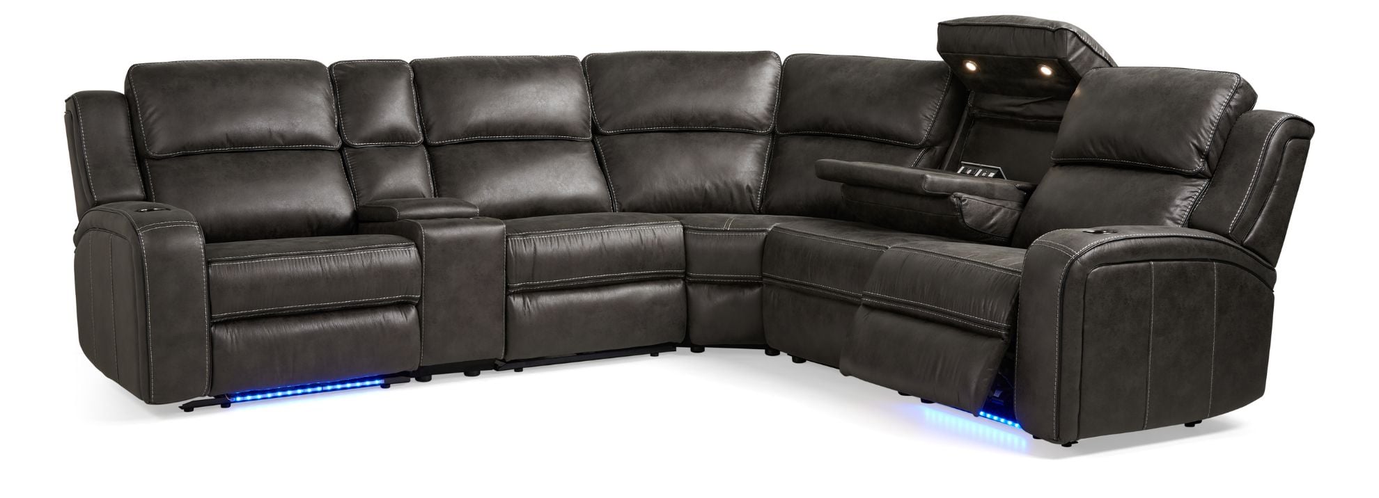 Gavin 7pc Power Sectional | The Furniture Mart