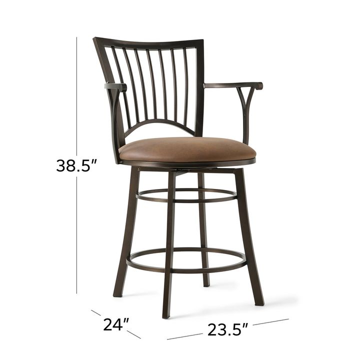 Bayview Swivel Counter Stool | The Furniture Mart