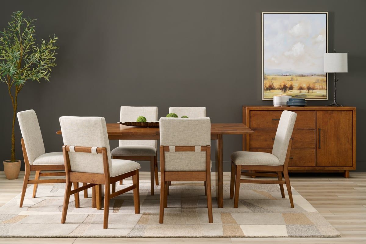 Isaac 7pc Dining Set | The Furniture Mart