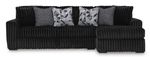 Midnight Madness 2pc Sofa Chaise | The Furniture Mart