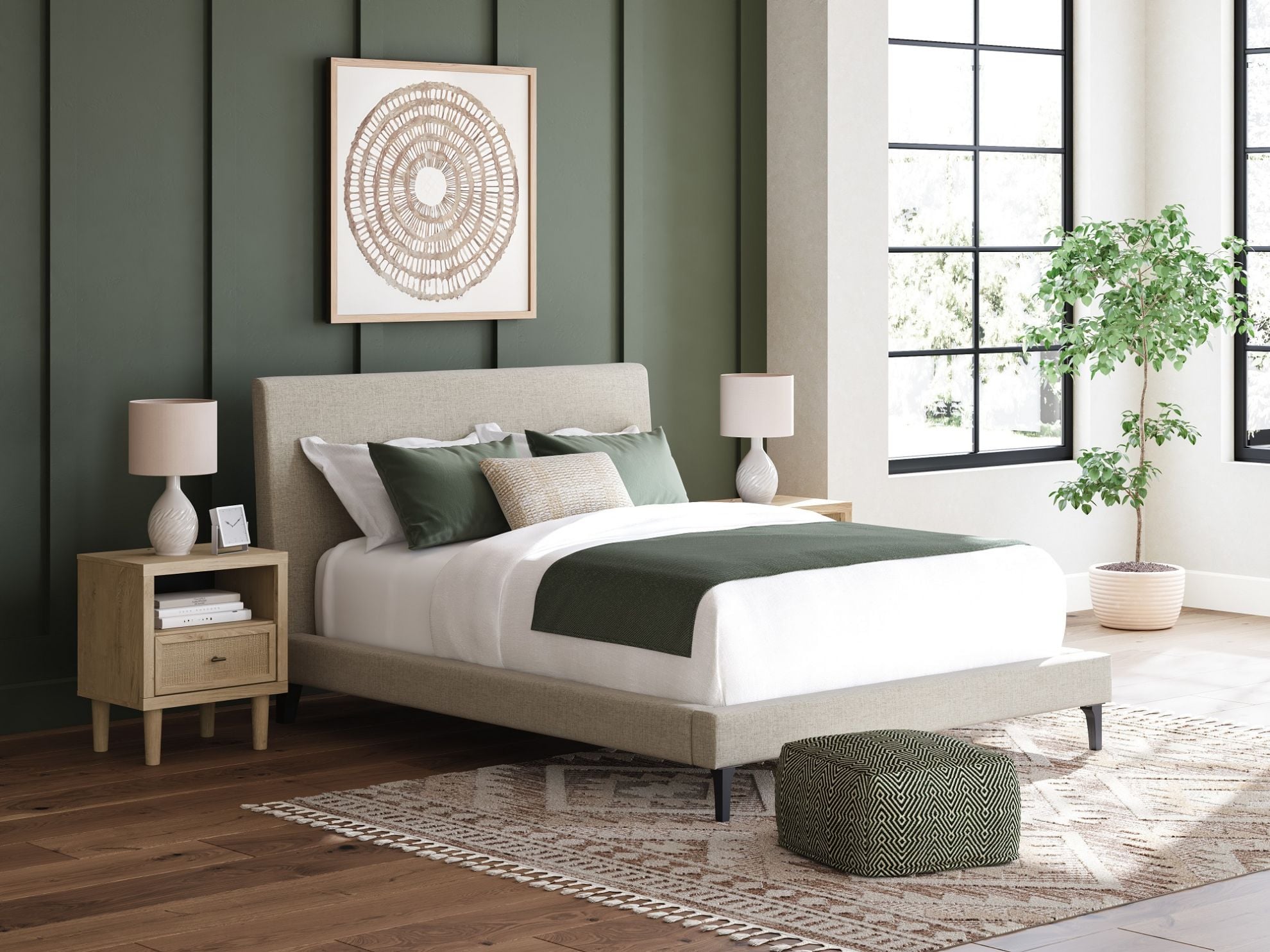 Cielden Queen Bed | The Furniture Mart