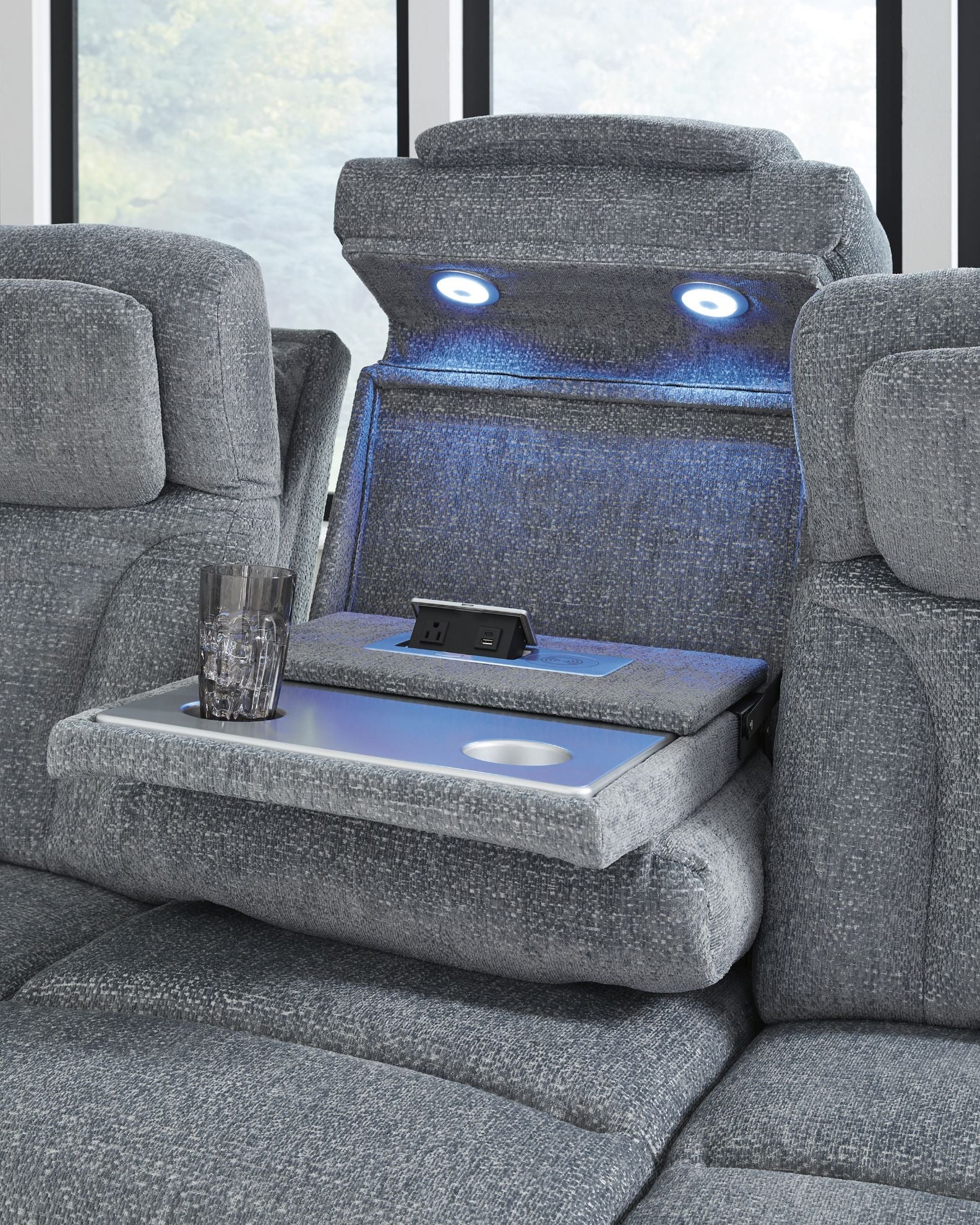 Forest Lake Power Sofa | The Furniture Mart