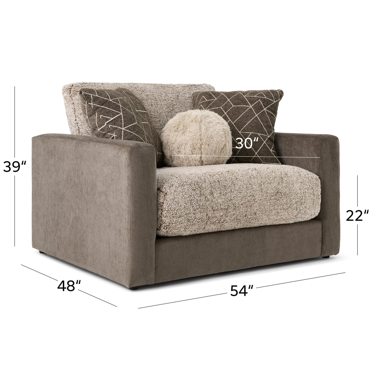 Reddington Oversized Chair | The Furniture Mart
