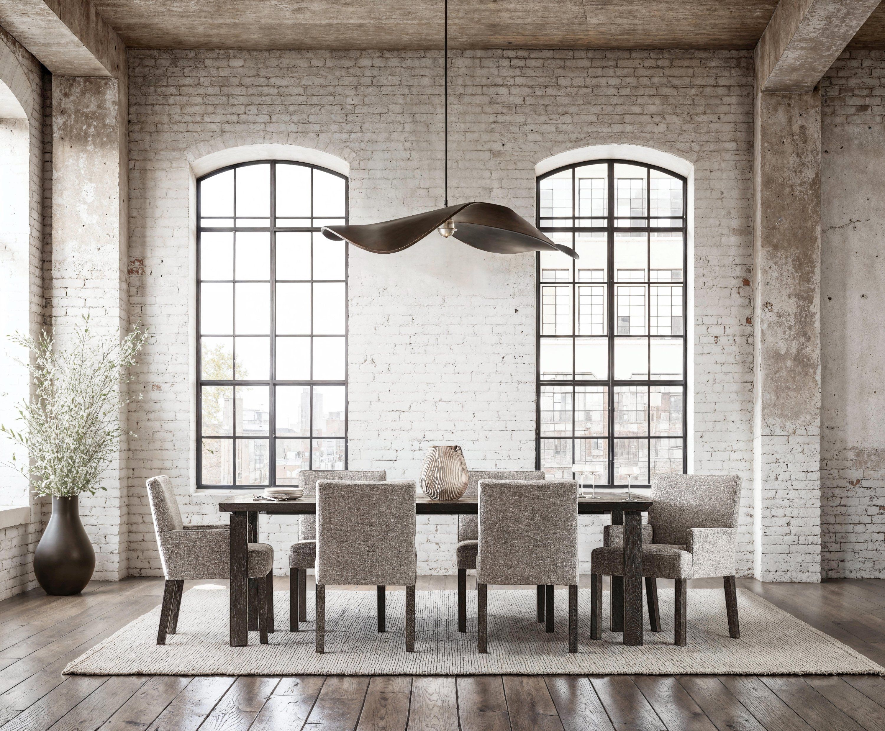 Menton 7pc Dining Set | The Furniture Mart