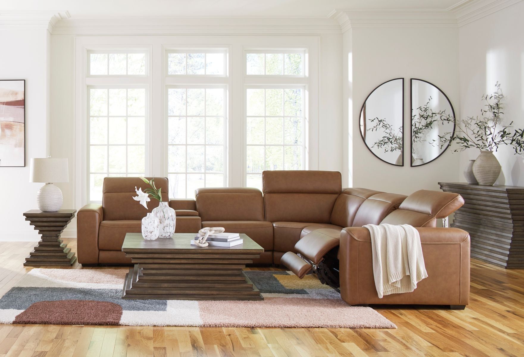 Rally-Up 6pc Power Sectional II | The Furniture Mart