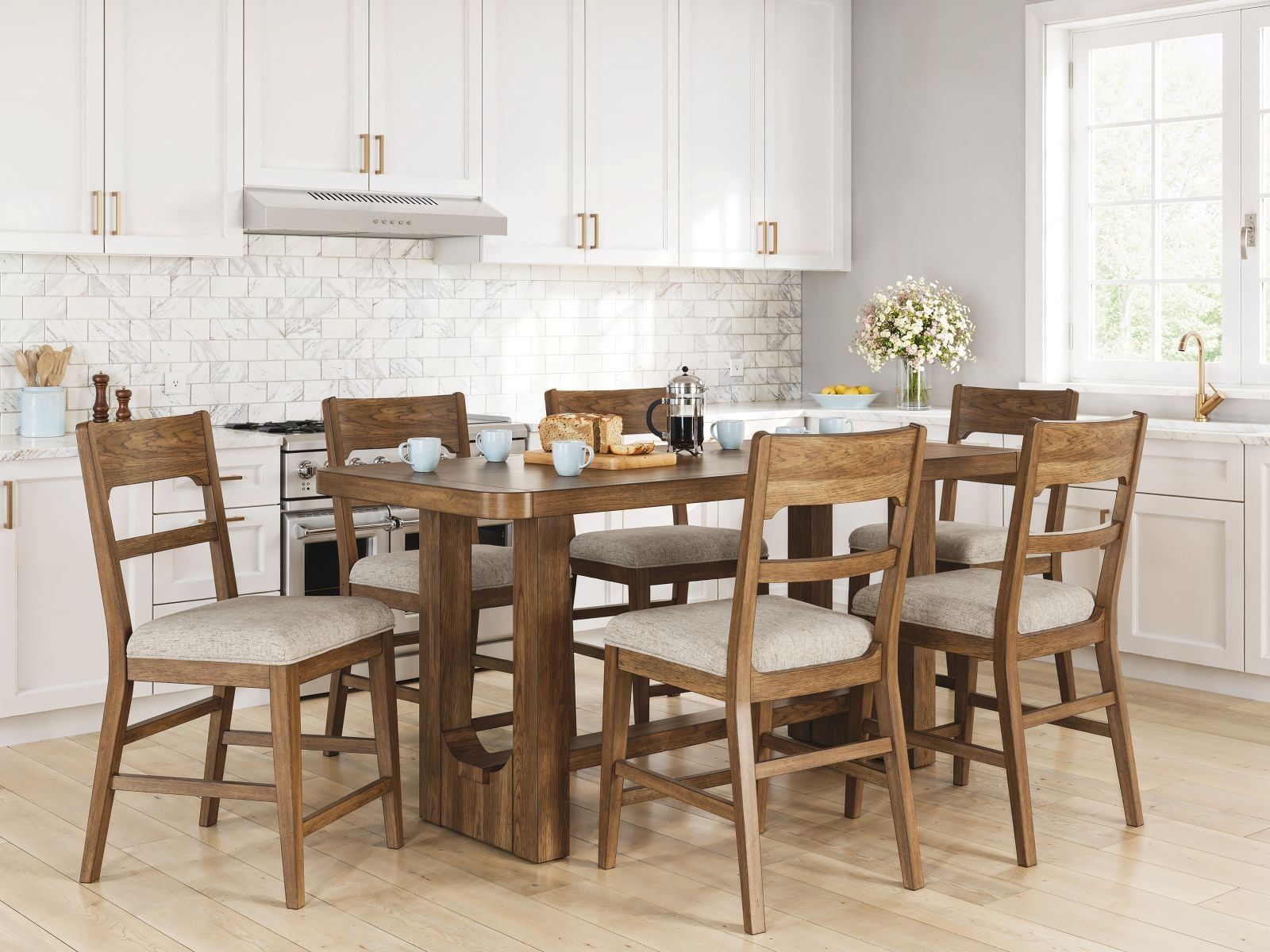 Cabalynn 7pc Counter Dining Set II | The Furniture Mart